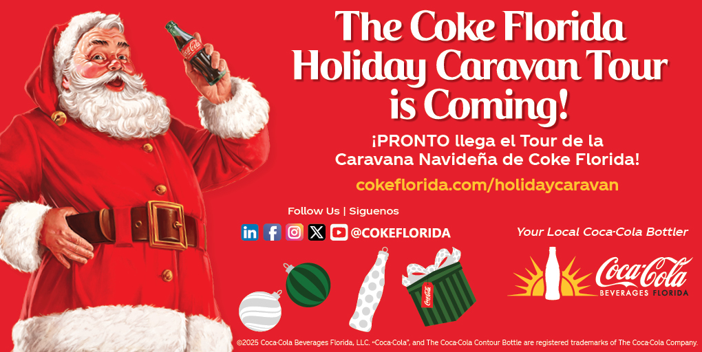 Coke Florida Kicks Off 2025 Holiday Caravan Tour